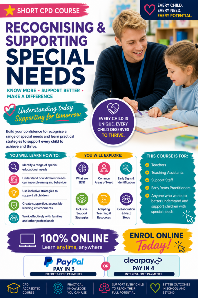 SEN Courses online - Special Needs courses online