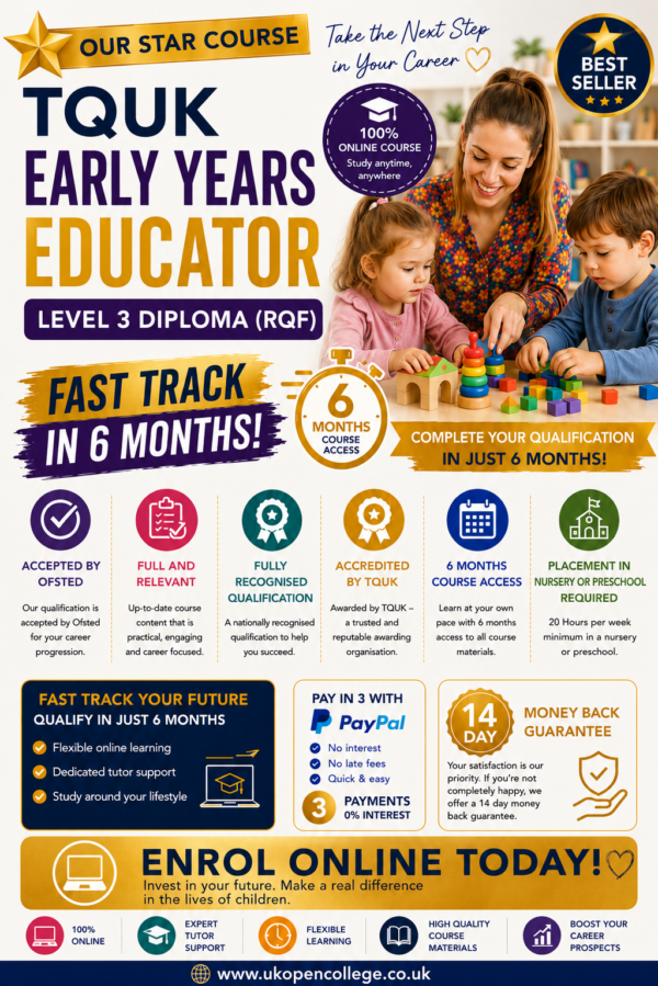Early Years Educator Course - UK Open College, Distance Learning ...